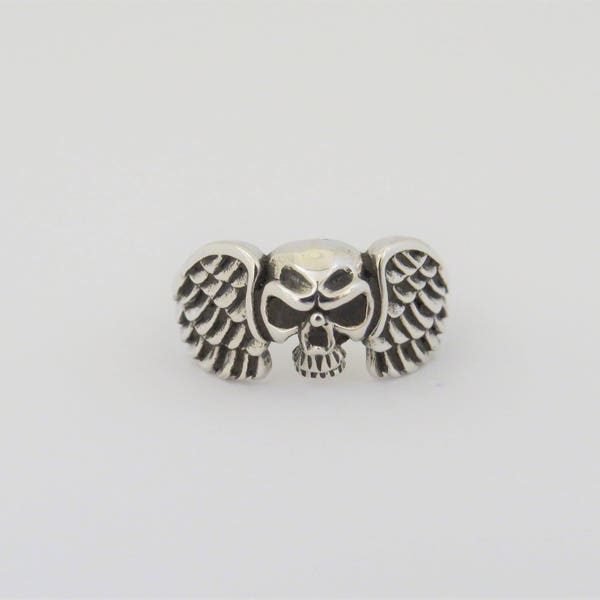 Winged Skull Ring - Etsy