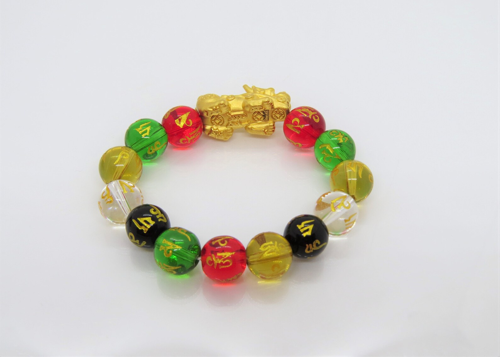 Vintage 24K 9999 Yellow Gold 3D Pixiu With Multi Color - Etsy