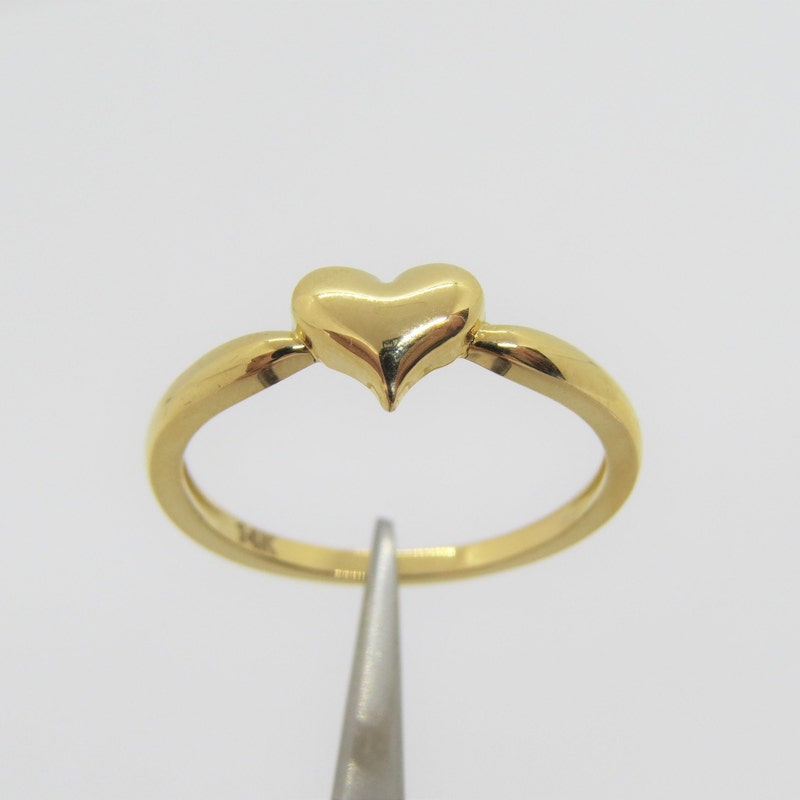 Gold Heart Ring - Etsy