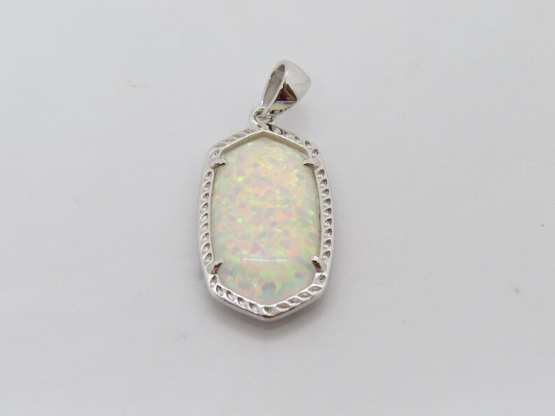 Vintage Sterling Silver Fire Opal Coffing Pendant | Etsy