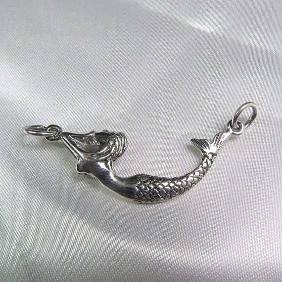 vintage sterling mermaid - Gem