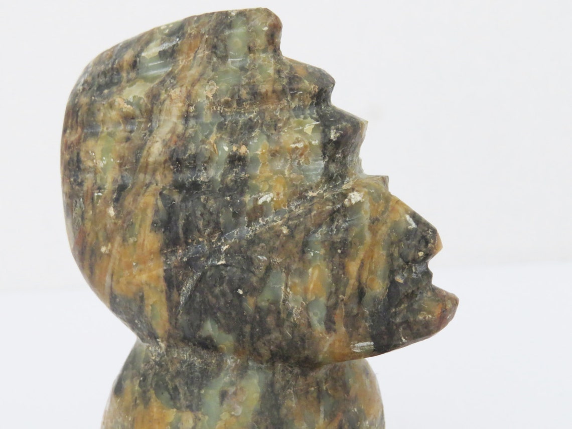 Vintage Old JADE Carved Mayan Aztec Man Figure Statue | Etsy