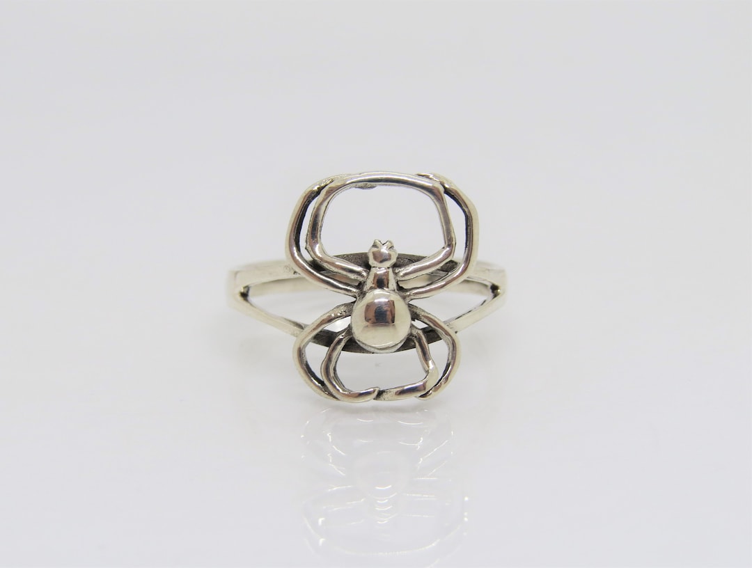 Vintage Sterling Silver Spider Ring Size 9 - Etsy