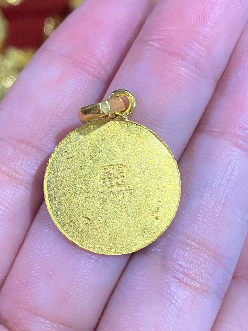 24K 9999 Pure Gold Zodiac Animal Sign Horse Pendant. - Etsy