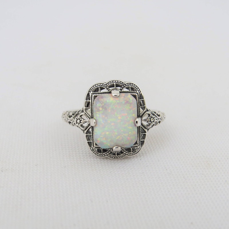 Opal Looking Rings - Etsy