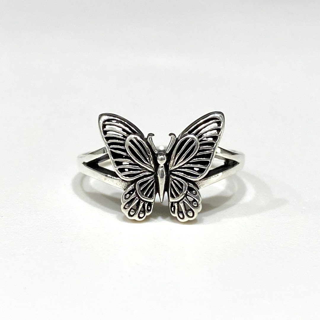 Sterling Silver 925 Butterfly Ring Size 10 - Etsy