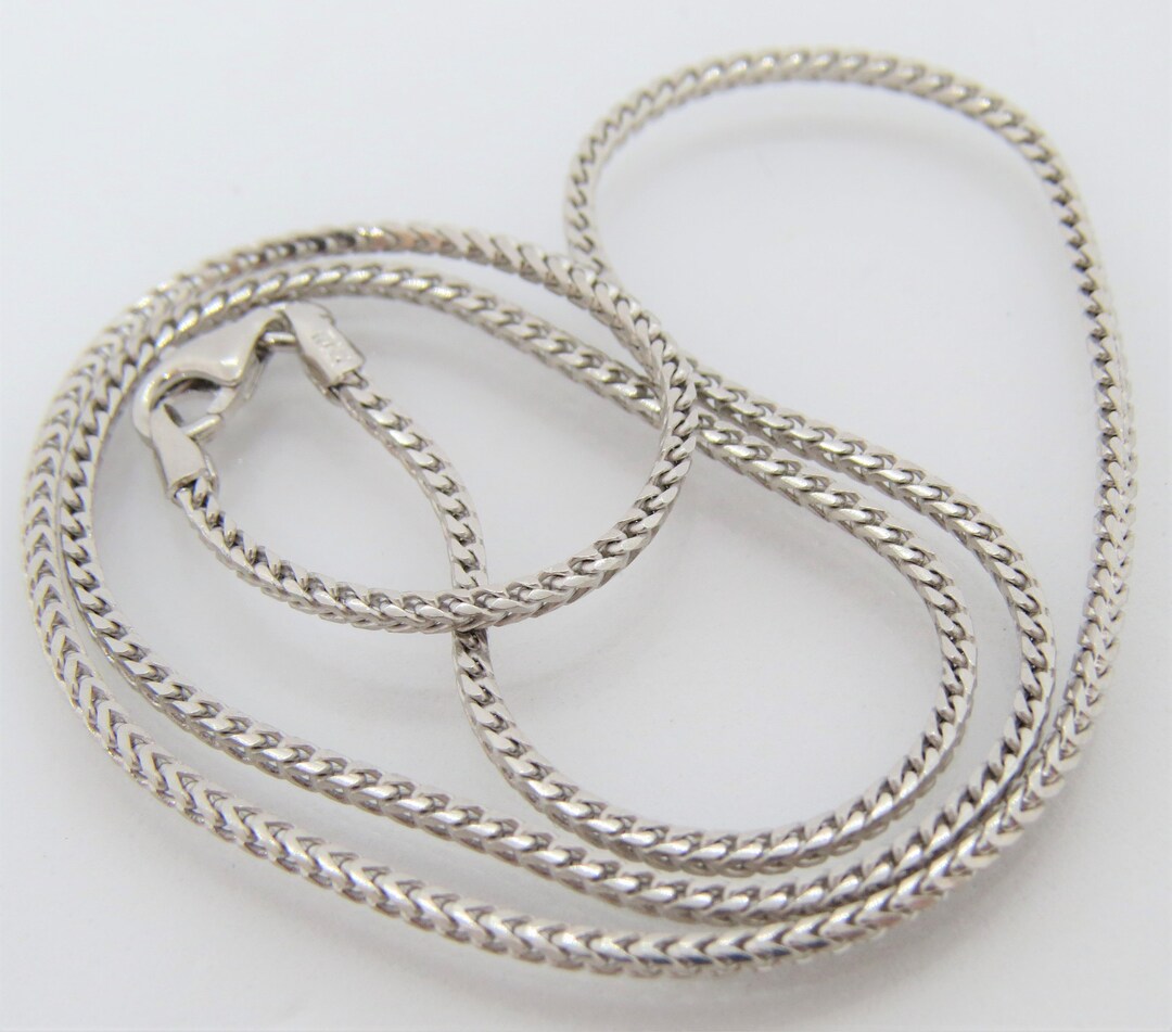 Vintage Italian Sterling Silver Link Chain 16'' - Etsy