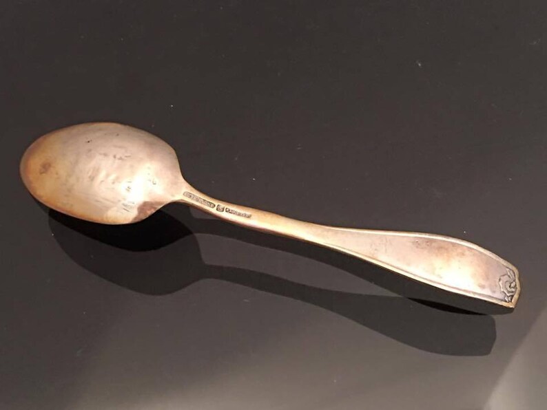 Antique PAT 1887s Sterling Silver Engraved Spoon | Etsy