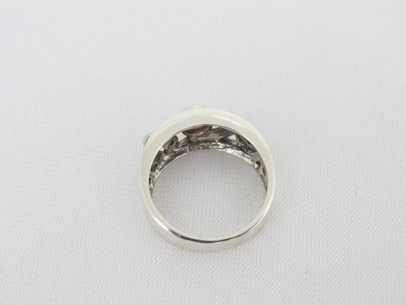 Vintage Sterling Silver Fire Opal Filigree Ring Size 9 - Etsy