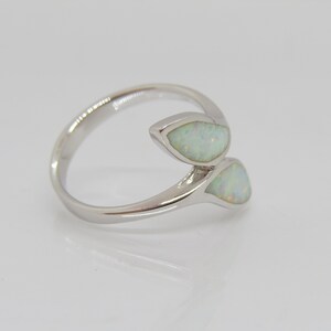 Vintage Sterling Silver Fire Opal Bypass Ring Size 8 - Etsy