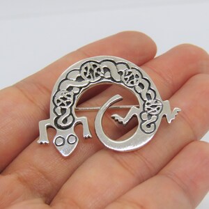 Vintage Sterling Silver Lizard Celtic Knot Pin Brooch - Etsy