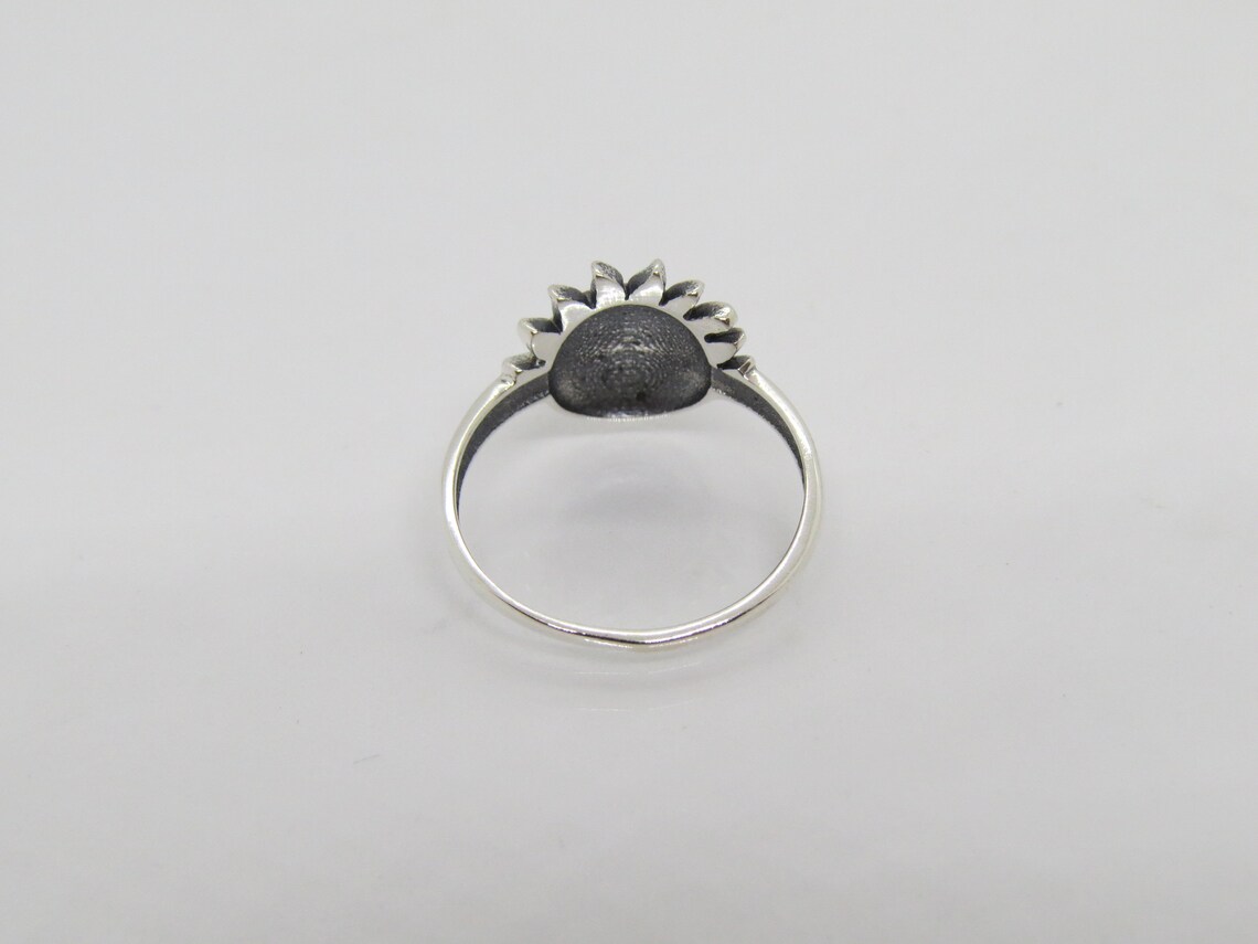 Vintage Sterling Silver Waves & Sun Ring Size 5 - Etsy