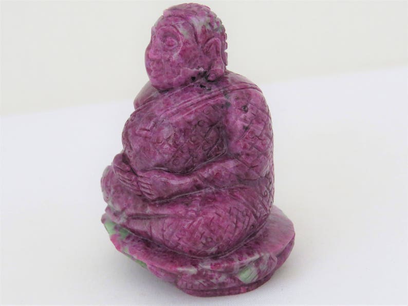 Antique Vintage 1256ct RED RUBY ZOISITE Carved Buddha Statue | Etsy