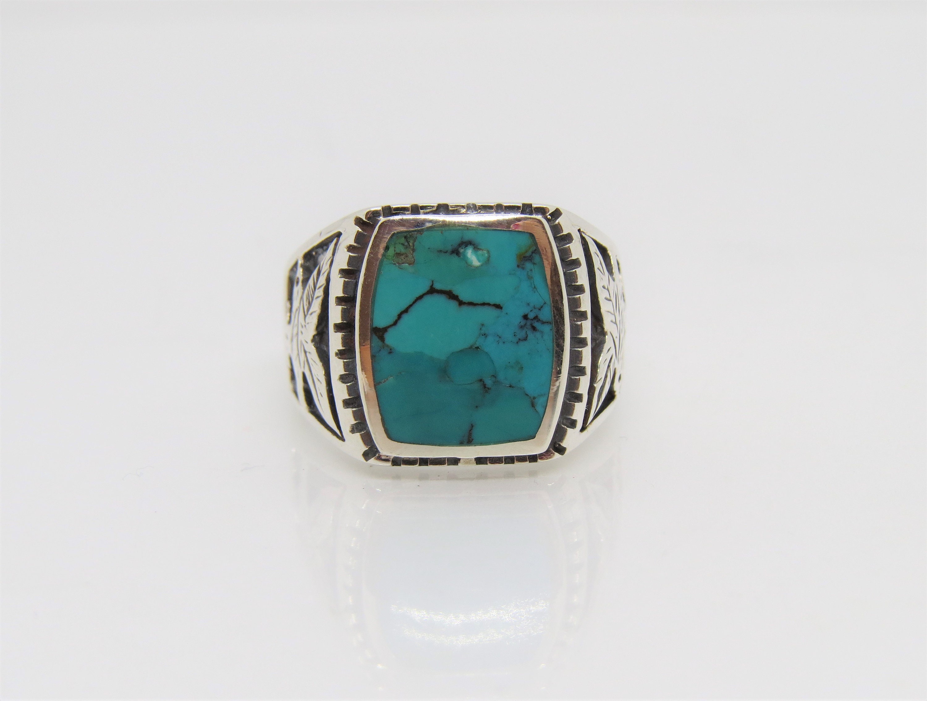 Vintage Sterling Silver Natural Turquoise Hummingbird Ring | Etsy