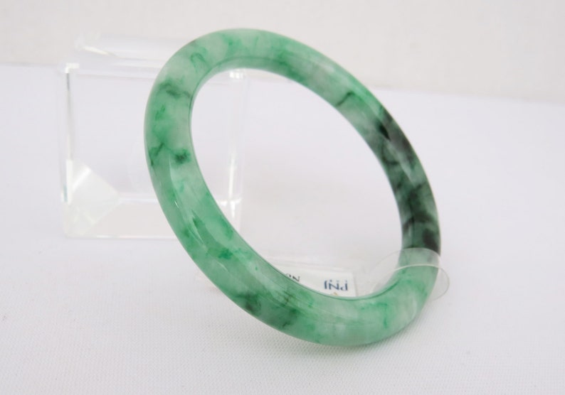 Vintage Translucent Natural Emerald Green Jadeite Jade Bangle - Etsy