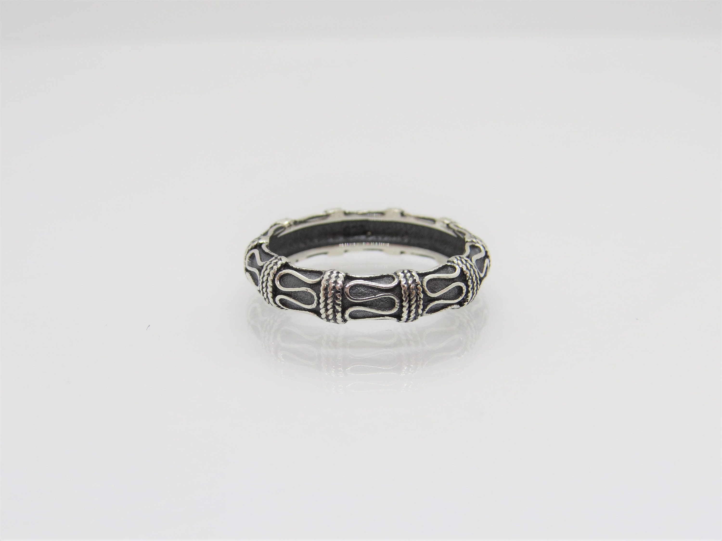 Vintage Bali Sterling Silver Band Ring Size 7 | Etsy