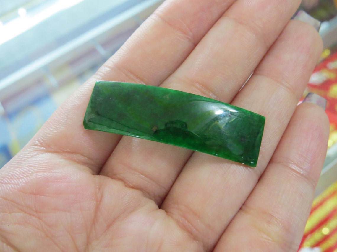 Vintage Natural Emerald Green Jade Jadeite Loose Gemstone for - Etsy