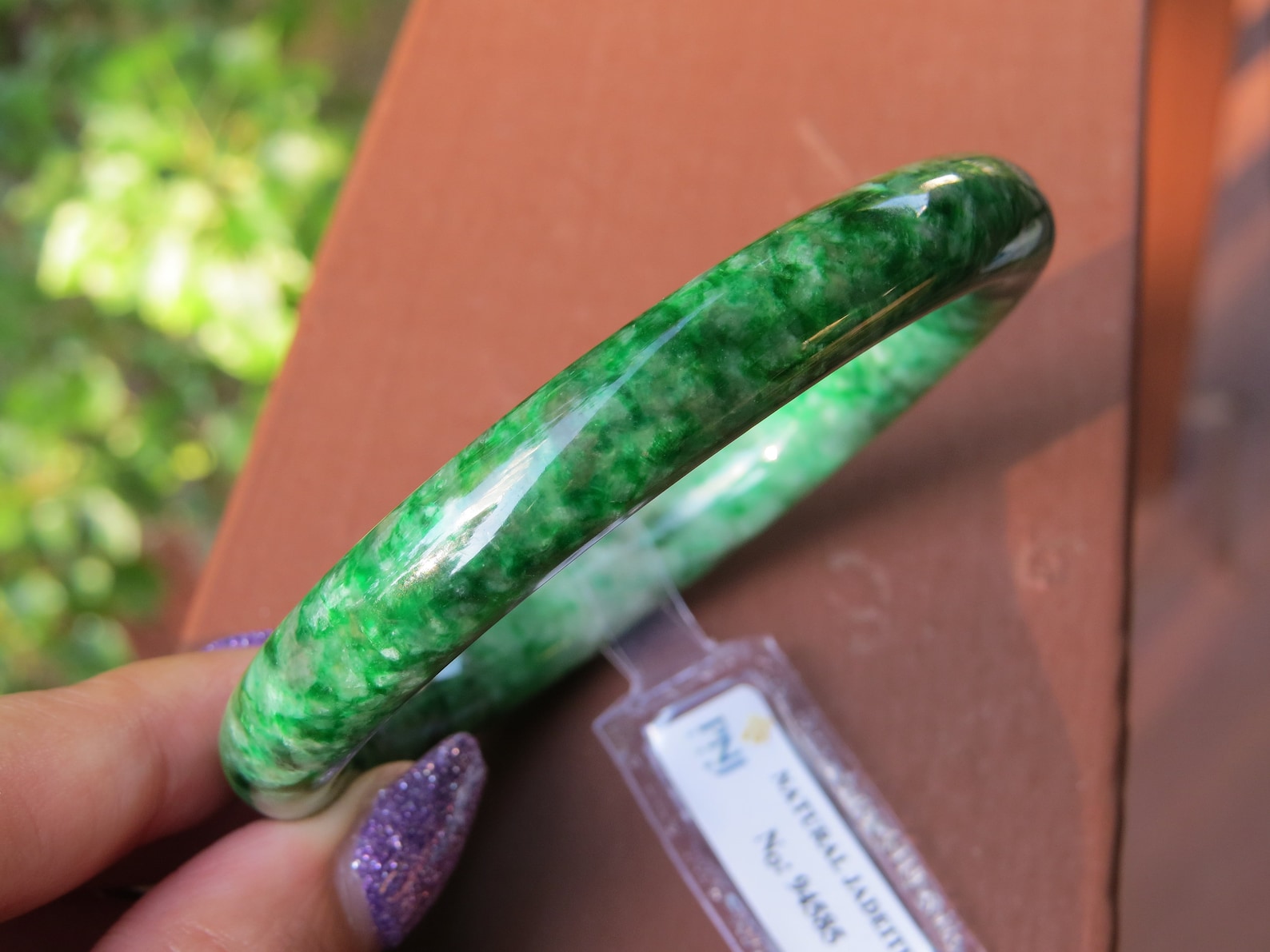 Translucent Natural Floral Green Jadeite Jade Vintage Bangle | Etsy