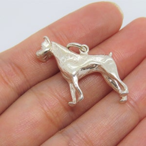 Vintage Sterling Silver Dog Charm Pendant - Etsy