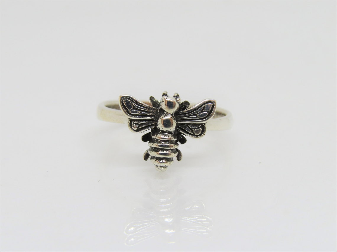 Vintage Sterling Silver Bee Ring Size 6789 | Etsy