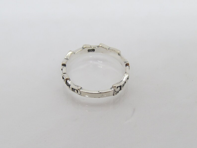 Vintage Sterling Silver Music Notes Band Ring Size 7 | Etsy