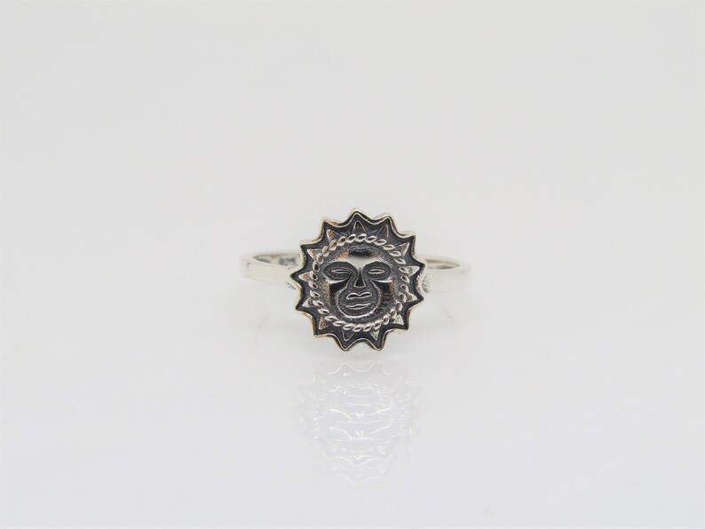Vintage Sterling Silver Sun Ring Size 7 - Etsy