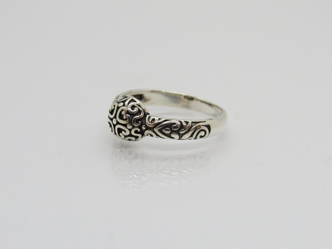 Vintage Bali Sterling Silver Ball Ring Size 7 | Etsy
