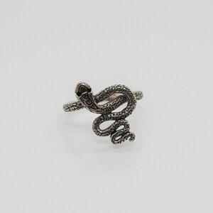 Vintage Sterling Silver Snake Ring Size 7 | Etsy