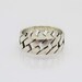 Vintage Sterling Silver Heavy Link Unisex Band Ring Size 12 - Etsy