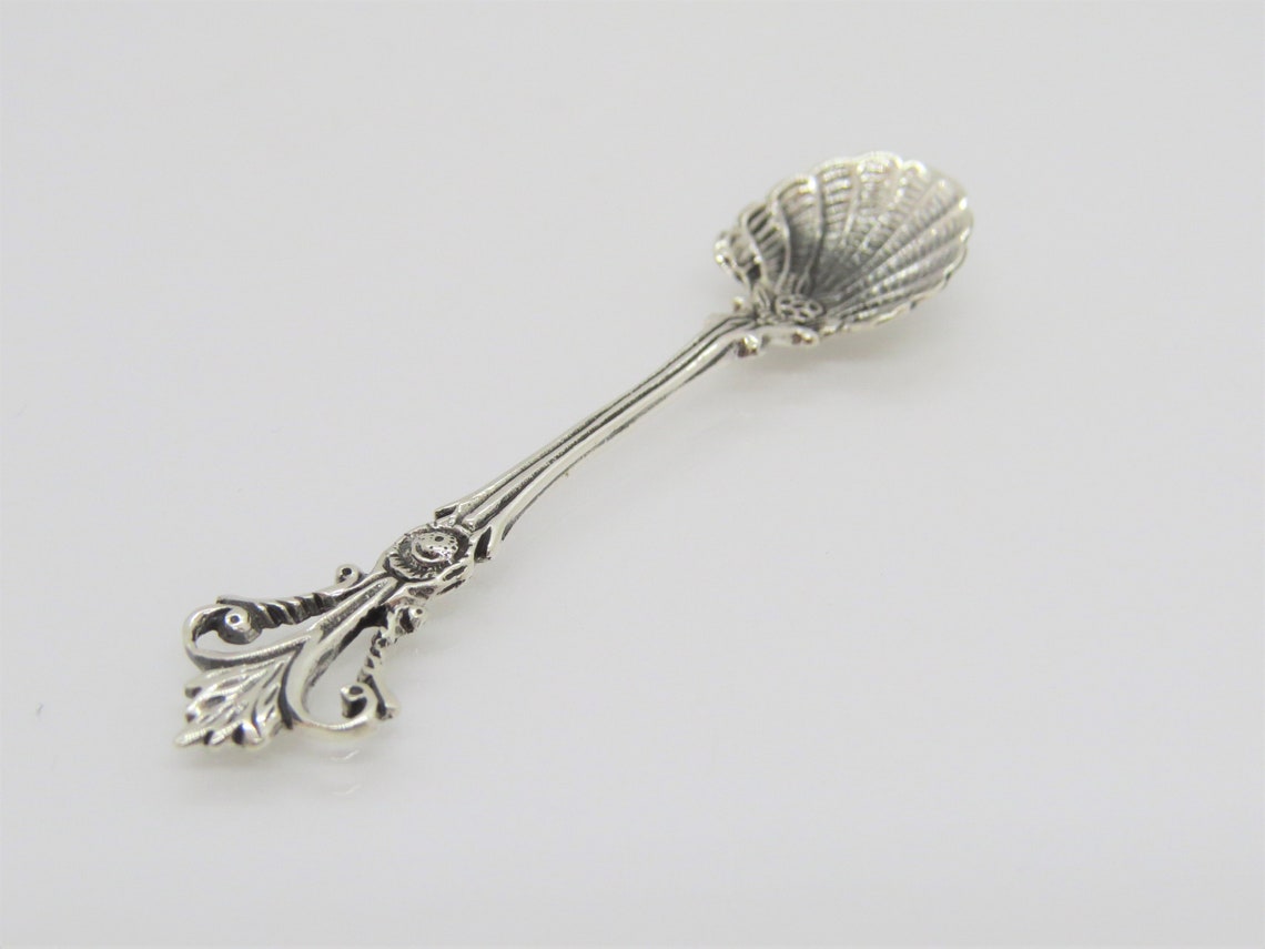 Vintage Sterling Silver Victorian Salt Spoon - Etsy