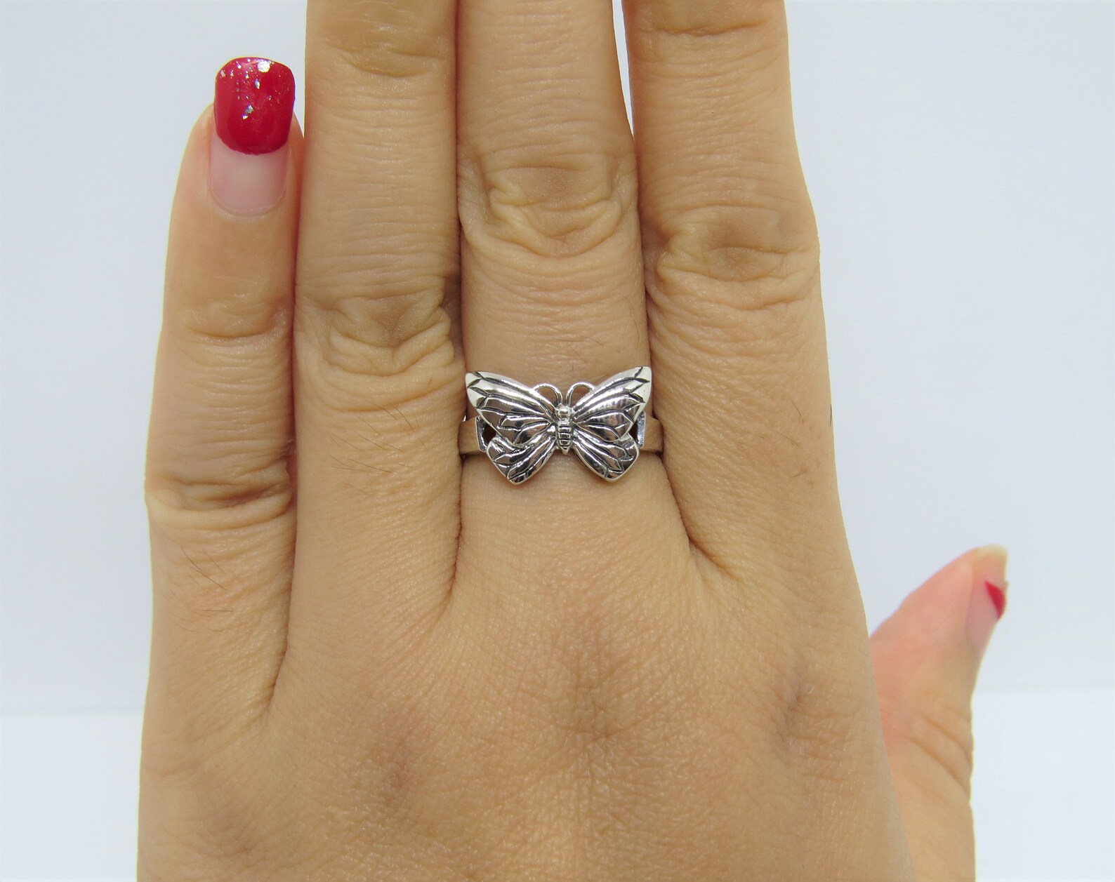Vintage Sterling Silver Butterfly Ring Size 7 - Etsy