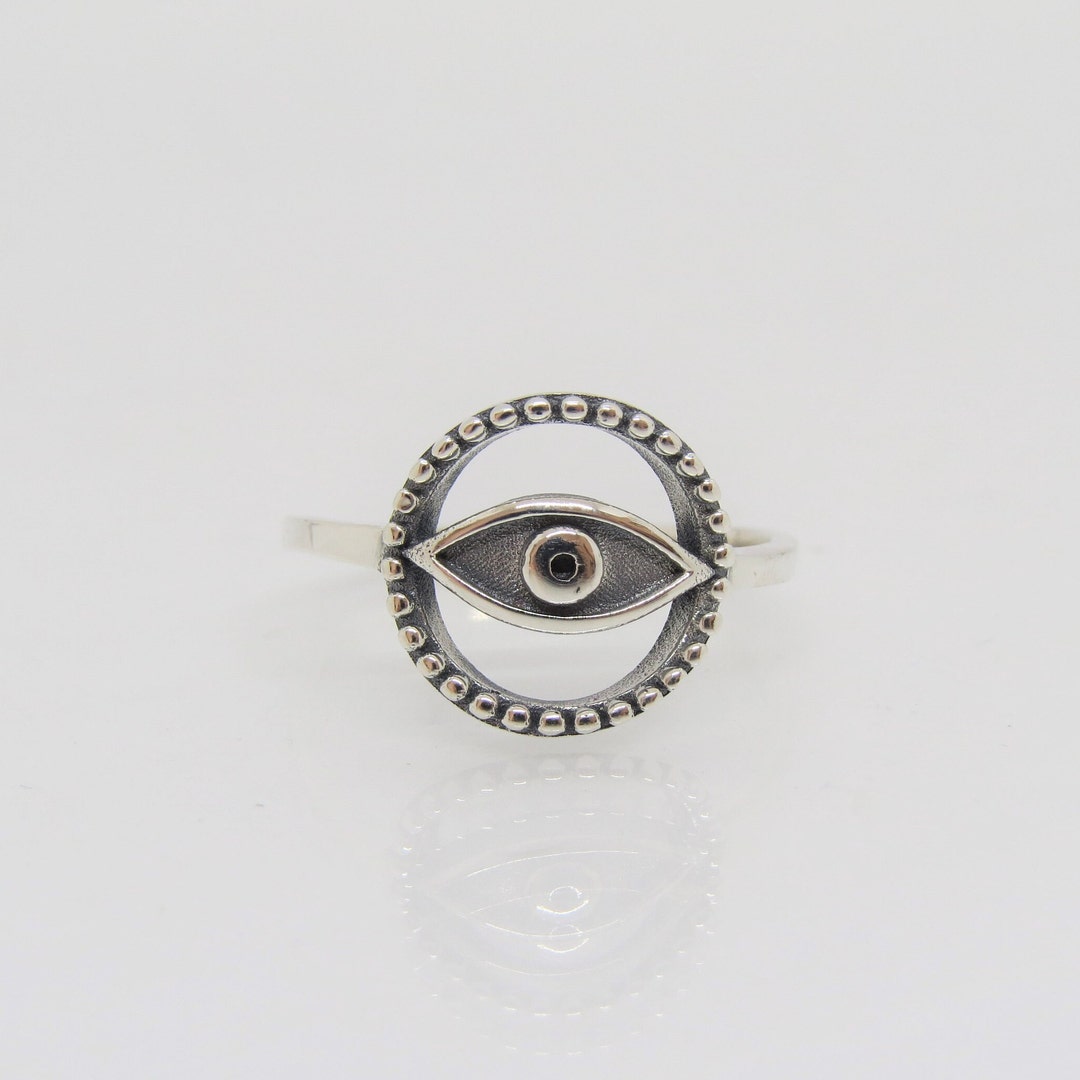 Sterling Silver Eye Ring Size 7 - Etsy
