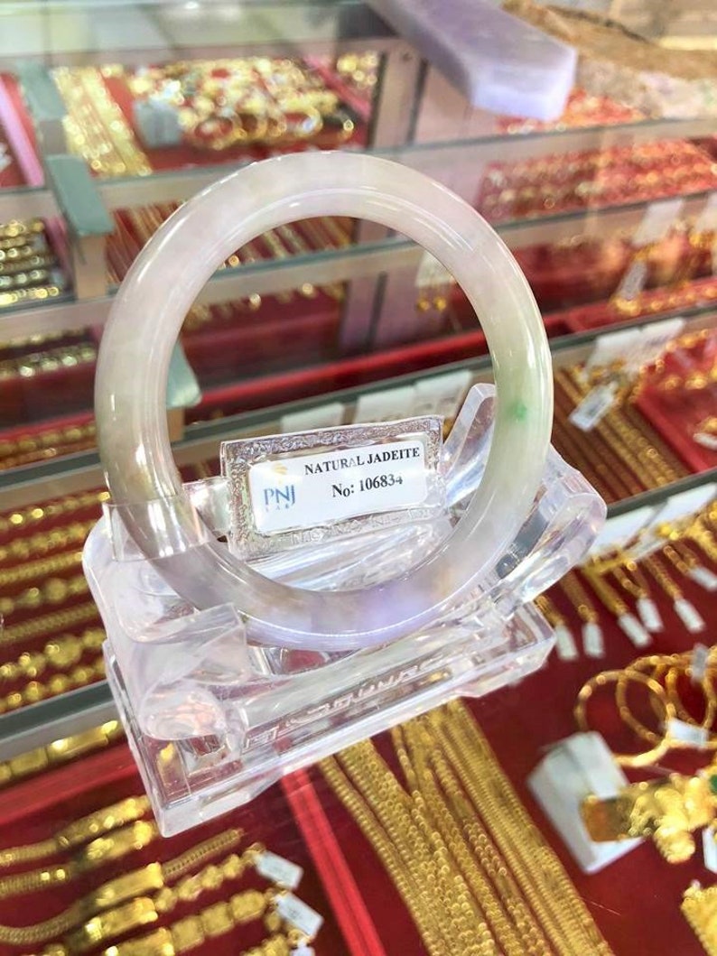 Translucent Natural Green Lavender Jadeite Jade Vintage Bangle | Etsy