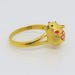 Vintage 24K 999 Gold 3D Red Enamel Rat Ring Size 6,7 - Etsy