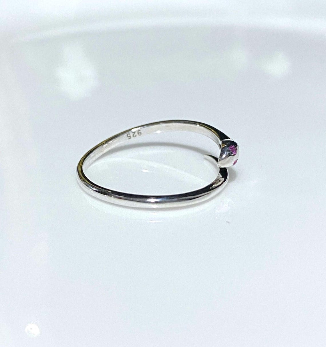 Vintage Sterling Silver Ruby Snake Ring Size 5,6,8,9 - Etsy