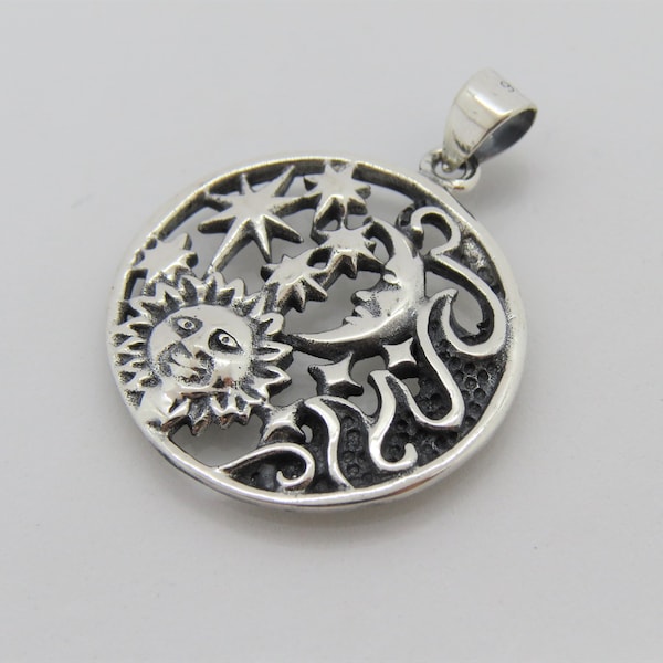 Sun and Moon Charm - Etsy