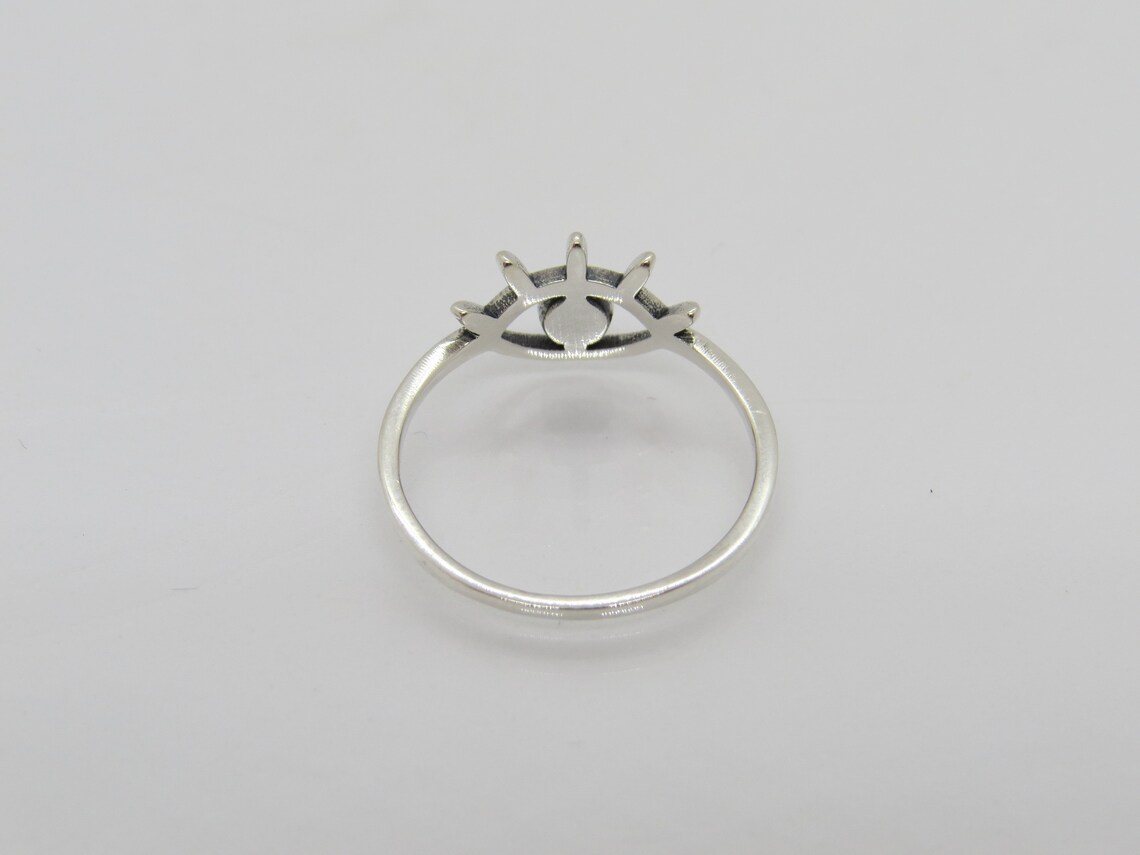 Vintage Sterling Silver Evil Eye Ring Size 10 | Etsy