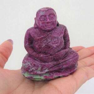 Antique Vintage 1256ct RED RUBY ZOISITE Carved Buddha Statue 3'' - Etsy