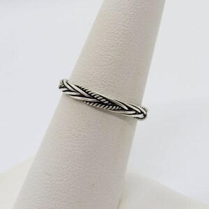Vintage Sterling Silver Twisted Rope Band Ring Size 7 - Etsy