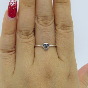 Vintage Sterling Silver Small Skull Ring Size 7 - Etsy