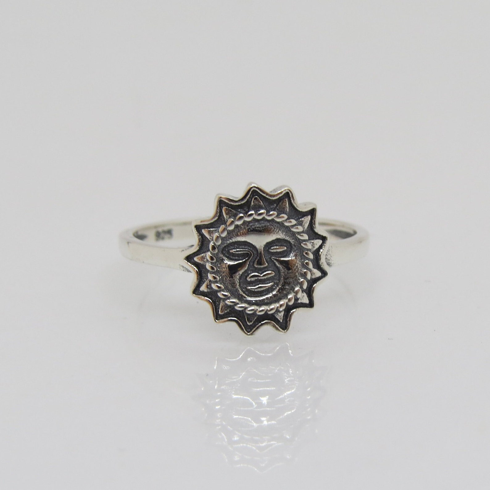 Vintage Sterling Silver Sun Ring Size 7 - Etsy