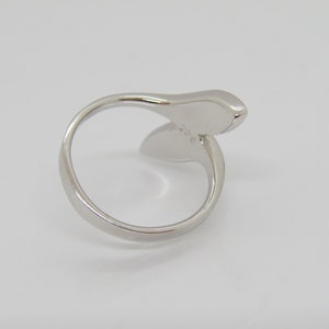 Vintage Sterling Silver Fire Opal Bypass Ring Size 8 | Etsy