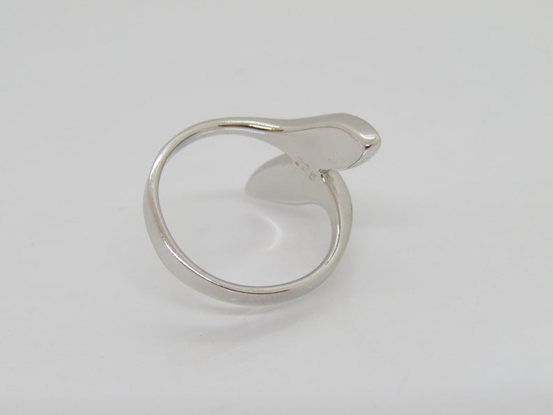 Vintage Sterling Silver Fire Opal Bypass Ring Size 8 - Etsy