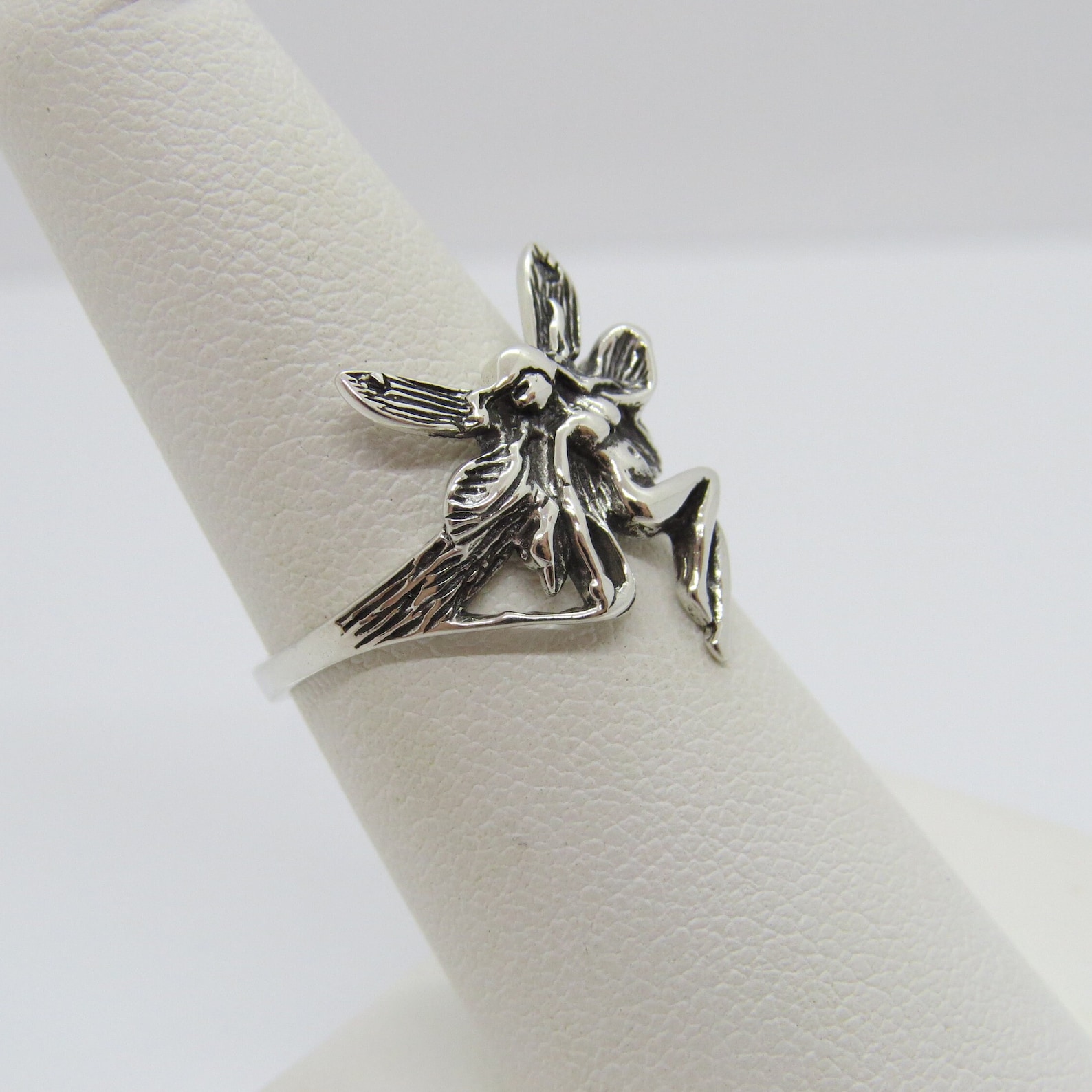 Vintage Sterling Silver Fairy Ring Size 10 - Etsy