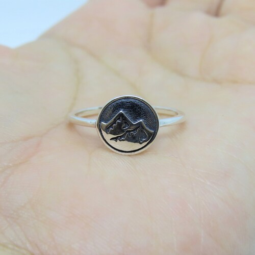 Vintage Sterling Silver Moon And Star Ring Size 7 Etsy