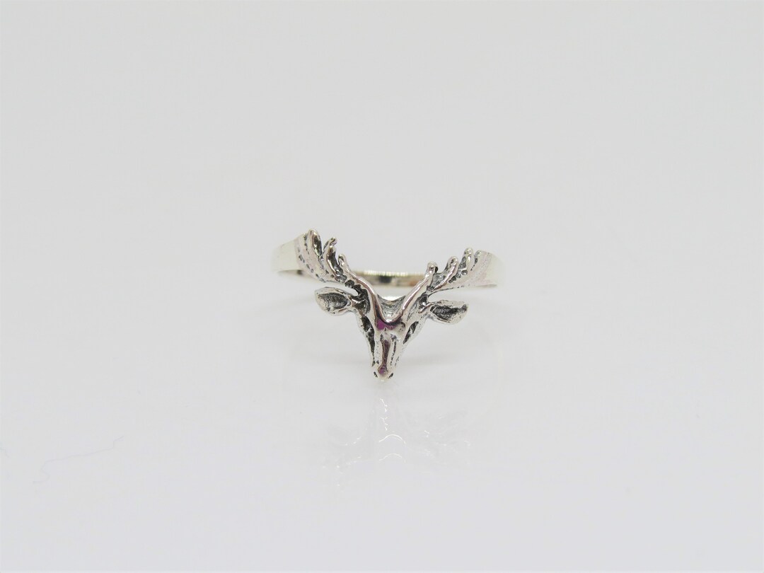 Vintage Sterling Silver Deer Ring Size 7 - Etsy
