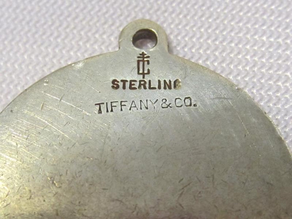 VINTAGE TIFFANY & Co. Tag PENDANT Sterling Silver - Etsy