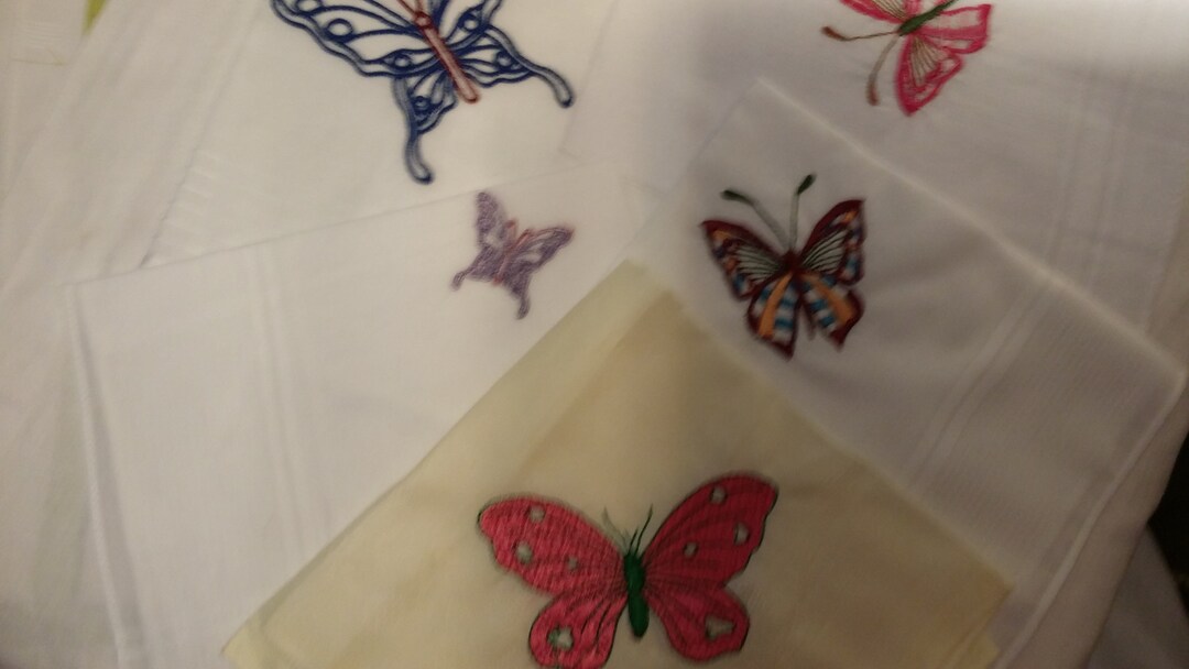 2 X Handkerchief Butterfly Name - Etsy