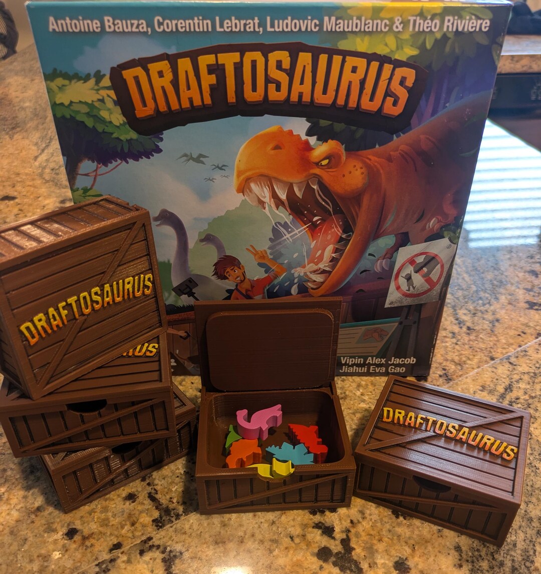 Draftosaurus Meeple Box - Etsy
