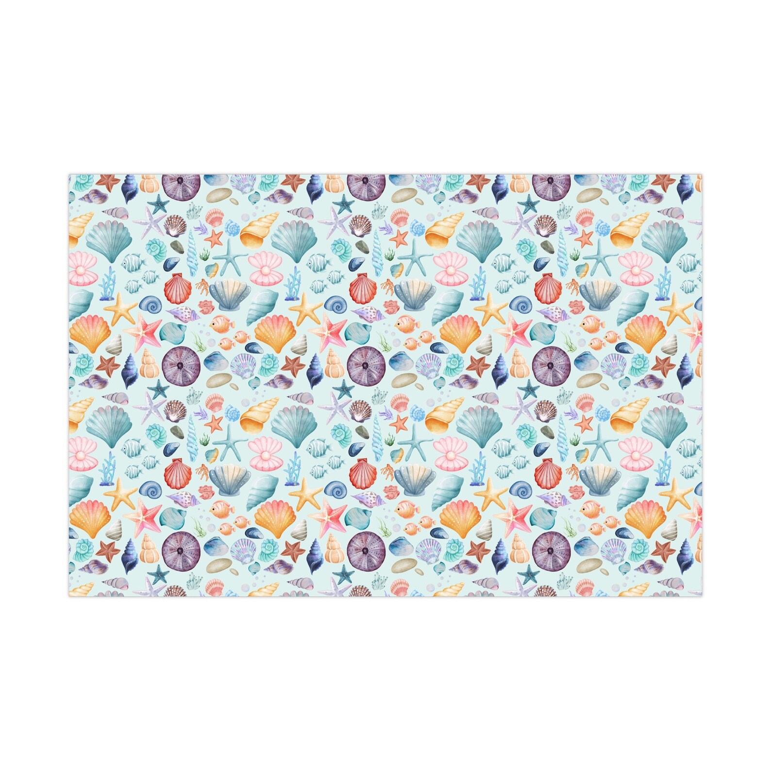 Seashell/beach Inspired Wrapping Paper - "seaside Dream" - Etsy